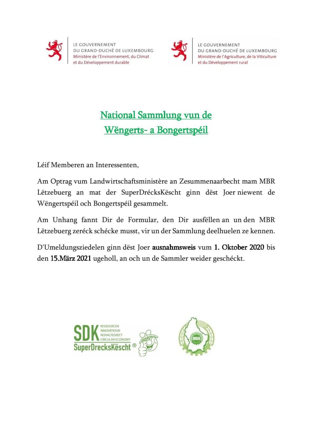 Nationale Sammlung der Weinbergpfähle und Obstbaumpfähle 2020-2021 ...